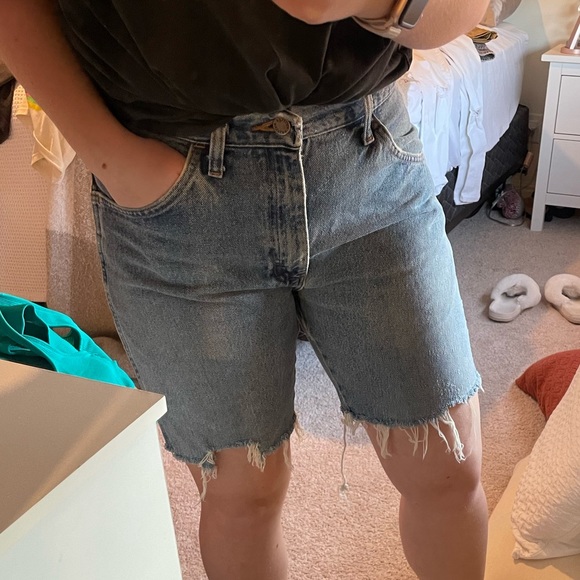 Rustler | Shorts | Rustler Vintage Denim Cut Off Mid Thigh Bermuda ...